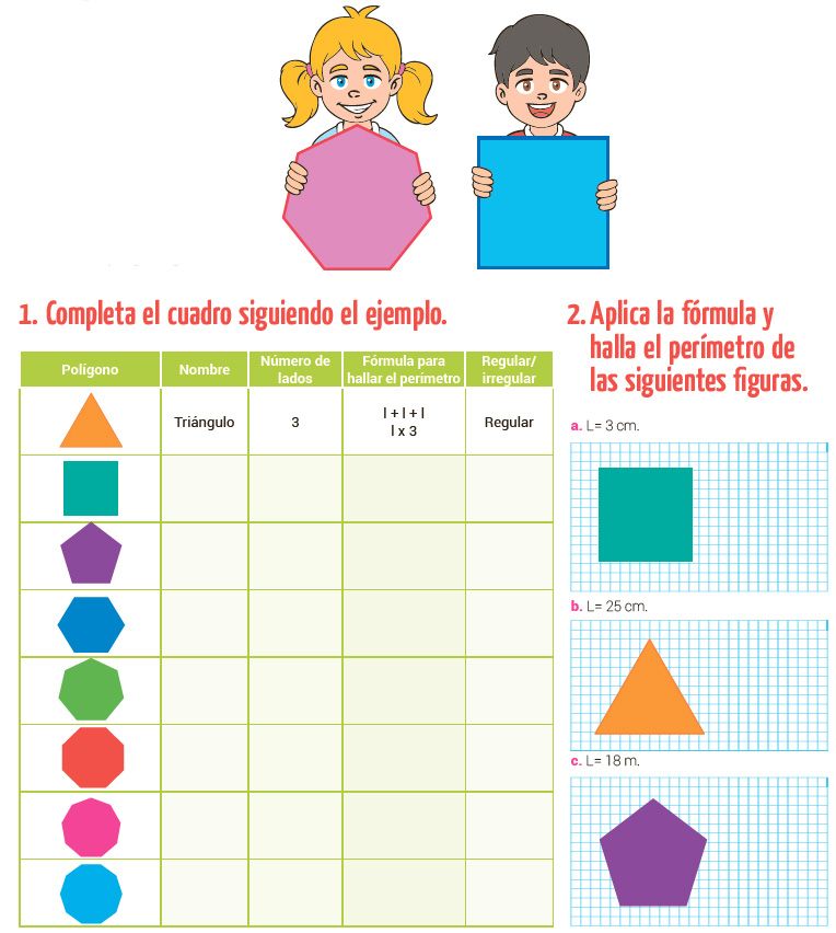 Perímetro de polígonos - Escolar - ABC Color