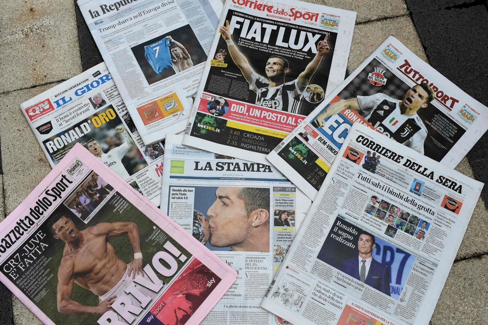 Prensa italiana se rinde ante la llegada de CR7 - Fútbol - ABC Color