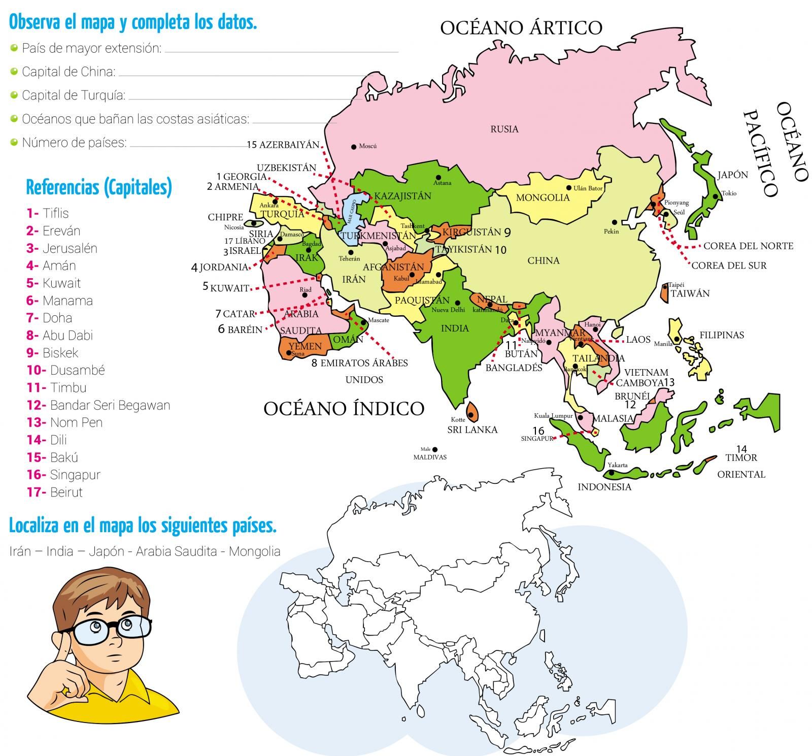 Continente asiático - Escolar - ABC Color