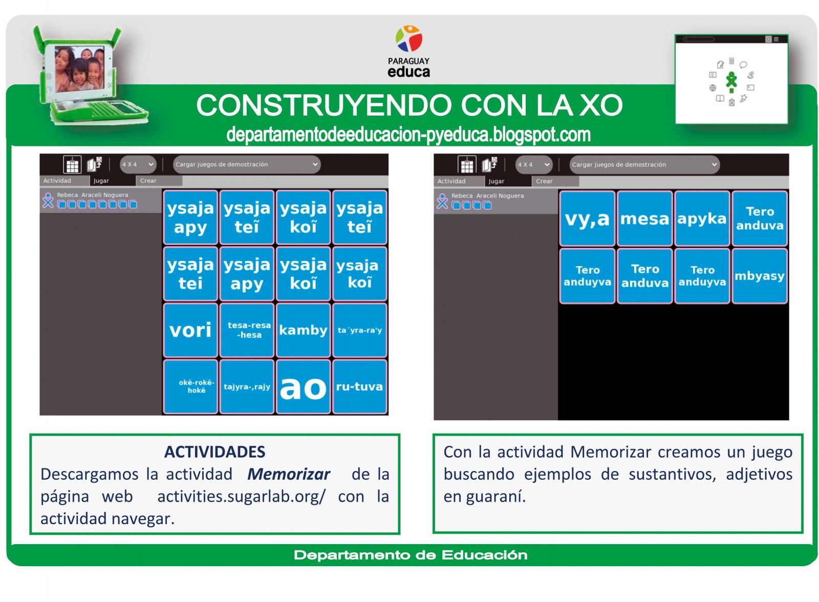 TRABAJANDO CON LA XO - Escolar - ABC Color