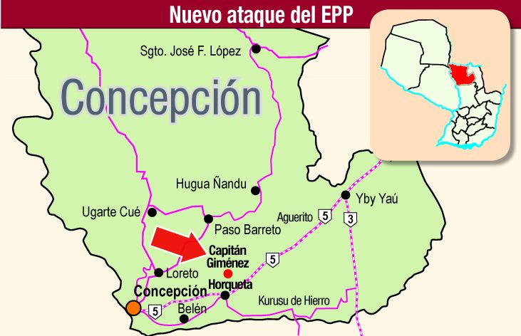 Policías siguen pidiendo refuerzos en Horqueta - Nacionales - ABC Color