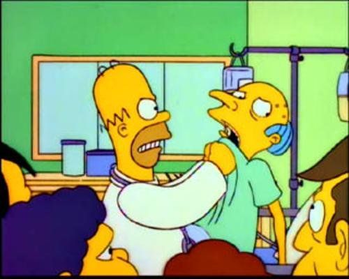 Burns y Homero, de Los Simpson, son un desastre como docentes ...