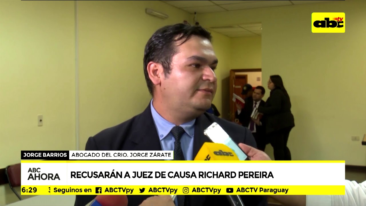 Recusarán a juez de causa Richard Pereira - ABC Noticias - ABC Color