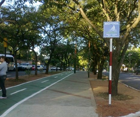 Asunción inaugura su primera bicisenda - Nacionales - ABC Color