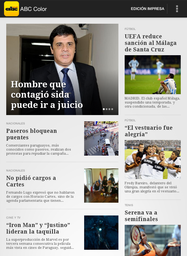 ABC Color, desde tu tableta - Nacionales - ABC Color