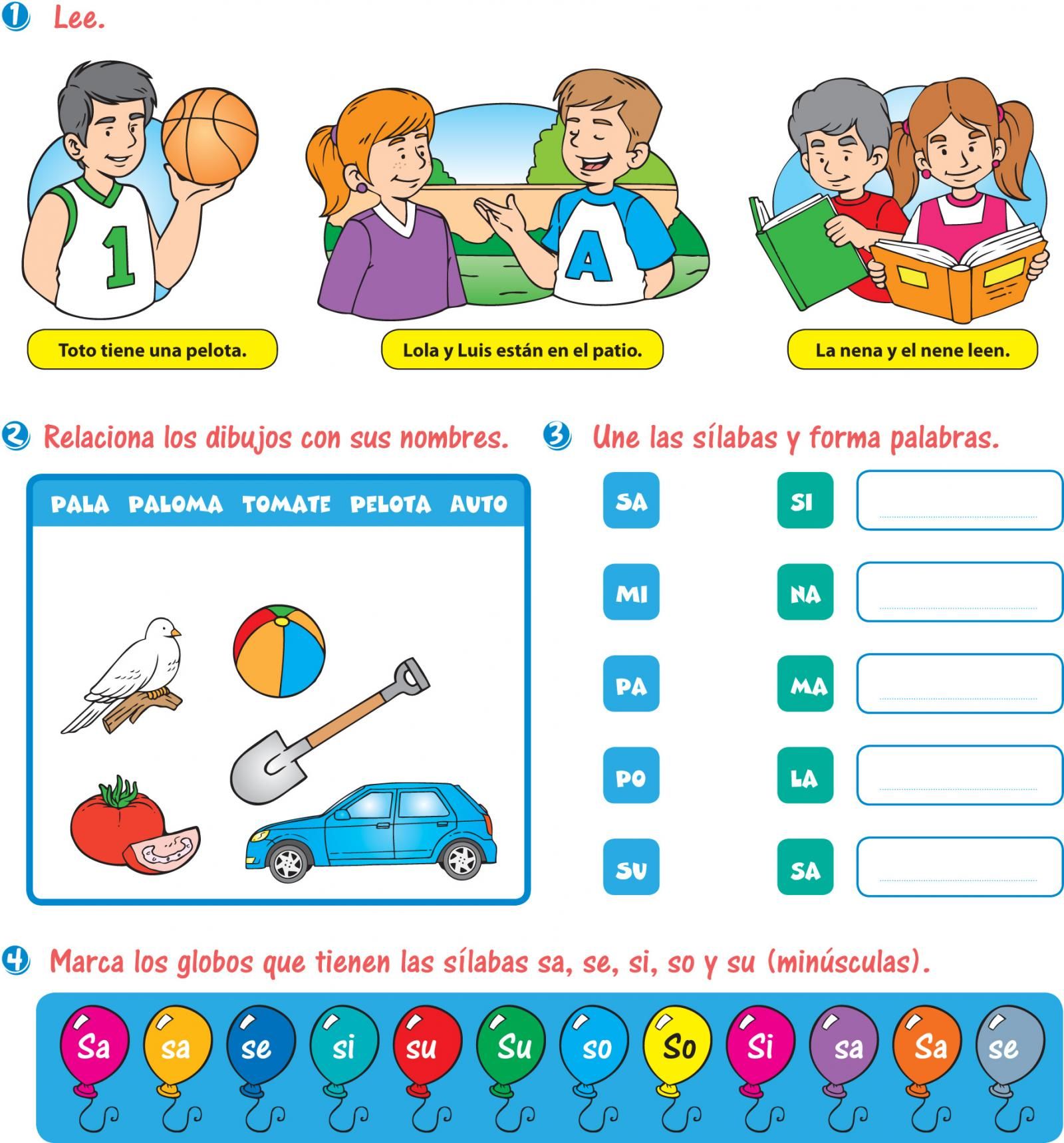 Combinando letras - Escolar - ABC Color