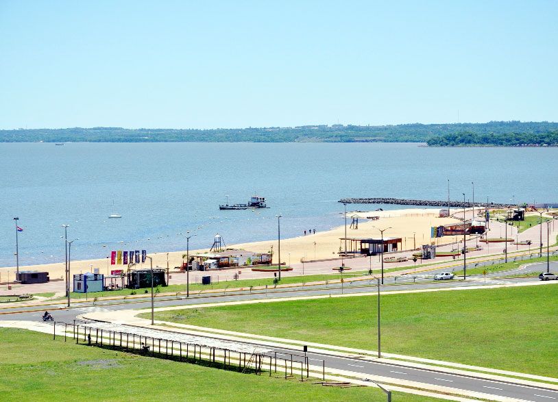 Aceleran los trabajos de ampliación de playa San José en Encarnación ...