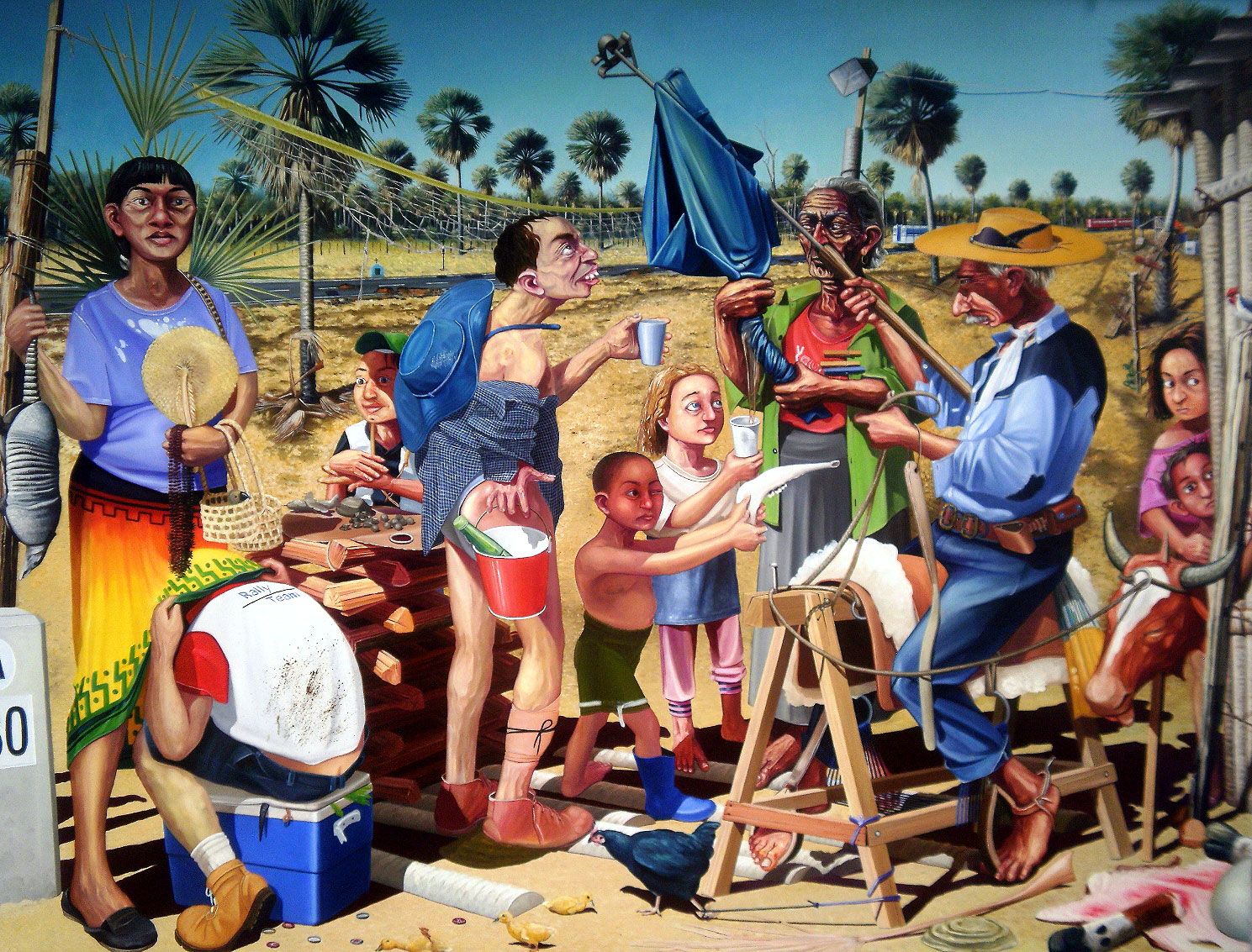 Fidel Fernández inaugura muestra - Artes y Espectáculos - ABC Color