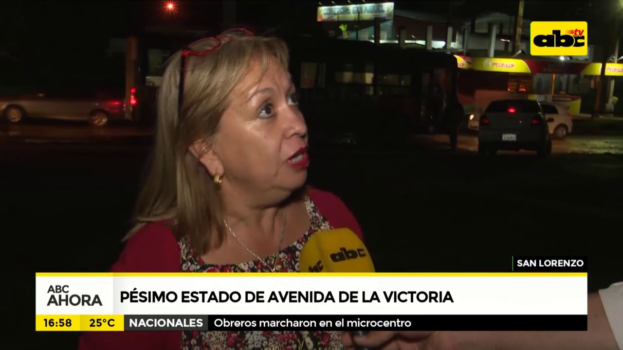 Reducto: pésimo estado de la Avenida de la Victoria - ABC Noticias ...