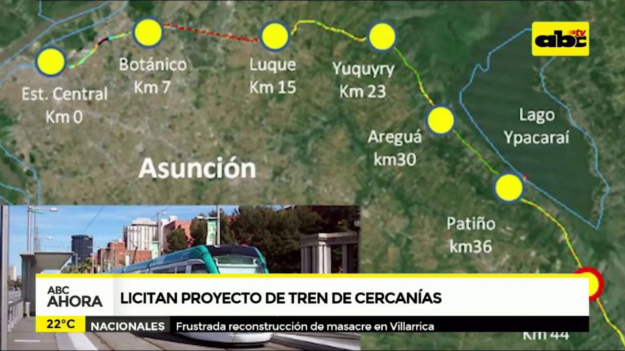 Licitan proyecto de tren de cercanía - ABC Noticias - ABC Color