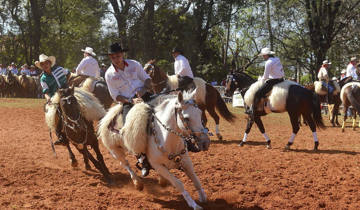 Los jinetes se asociaron a la fiesta - Locales - ABC Color