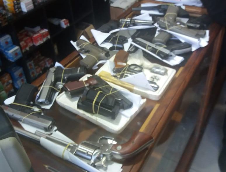 Decomisan numerosas armas - Nacionales - ABC Color