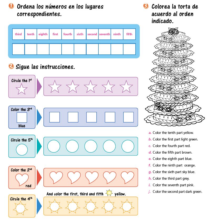 Ordinal numbers (2) - Escolar - ABC Color